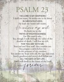 Plaque Big Boards-Psalm 23, 8222 | Cru Media Ministry