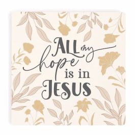 Coaster Square-All My Hope Is In Jesus COA1880 | Cru Media Ministry