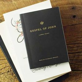 ESV Gospel of John-Large Print Black | Cru Media Ministry